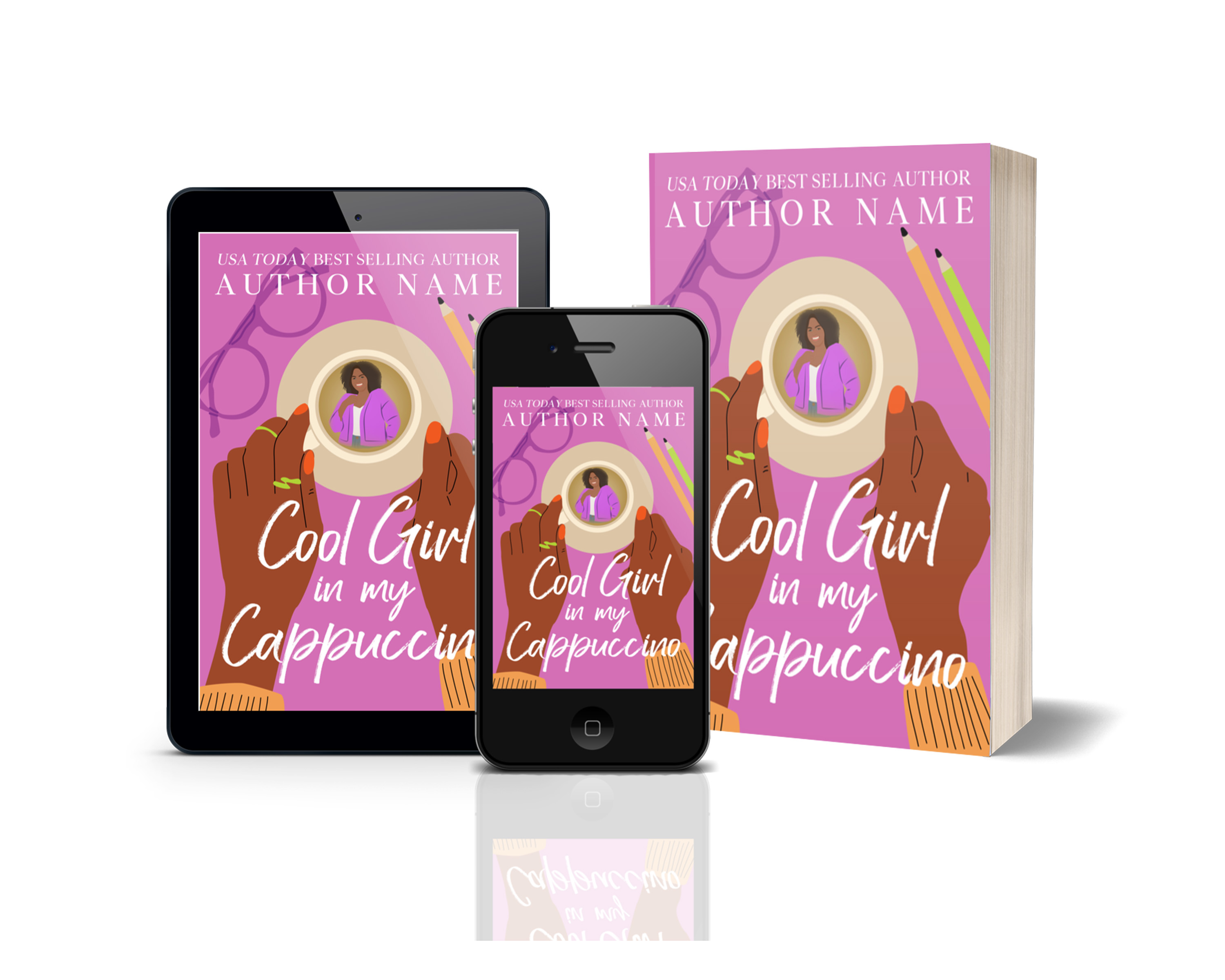 Premade Vector Art Book Cover for Black Romance